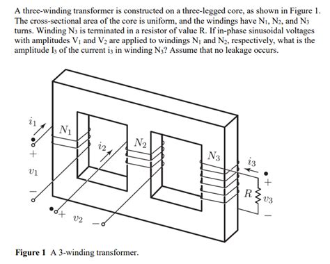 [solved] A Three Winding Transformer Is Constructed On A Three Legged Course Hero