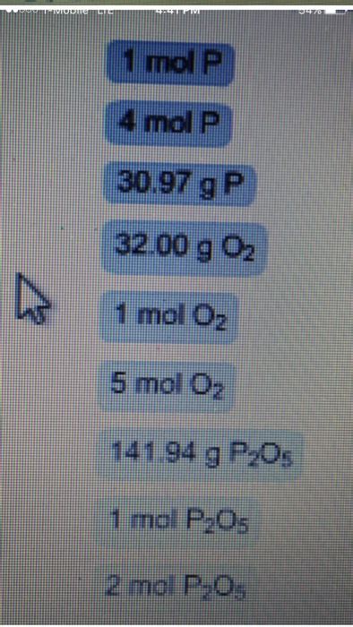 Solved Phosphorus Will React With Oxygen To Form