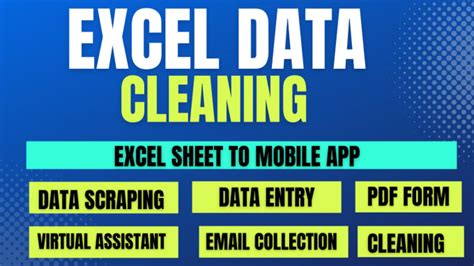 do excel data cleaning data scraping data entry and typing work by