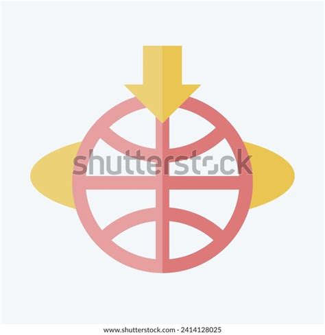 Icon Geostationary Orbit Related Satellite Symbol Stock Vector Royalty