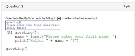 Solved Complete The Python Code By Filling In A To Return Chegg