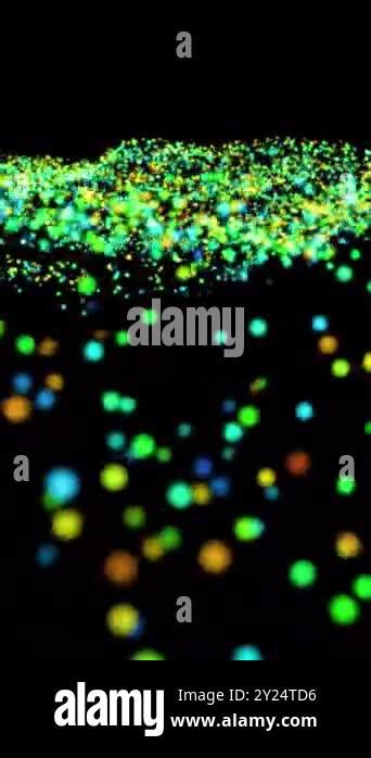 Plexus Fantasy Abstract Technology And Engineering Motion Background Rotating And Creating An