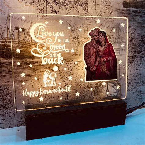 Personalized Led Lamp For Couple Ts For Couple Name Lamp Table