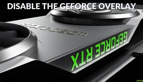How To Disable The Geforce Experience Overlay