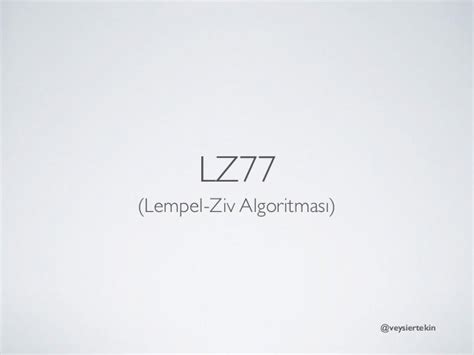Lz77 Lempel Ziv Algorithm