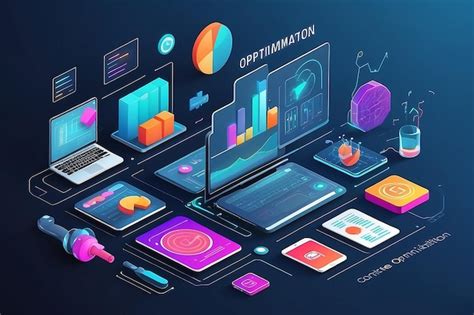Premium Ai Image Process Optimization Concept Illustration