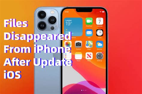 How To Recover Files Disappeared From Iphone After Update Ios 18