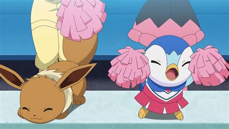 Piplup And Eevee The Cheerleaders By Willdinomaster55 On Deviantart