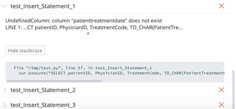 Solved Question 1 Create Patienttreatmentt Table For