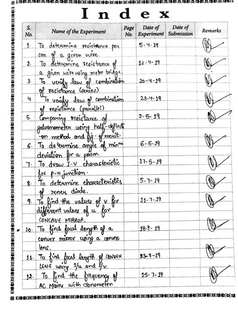 Physics Practical File Pdf