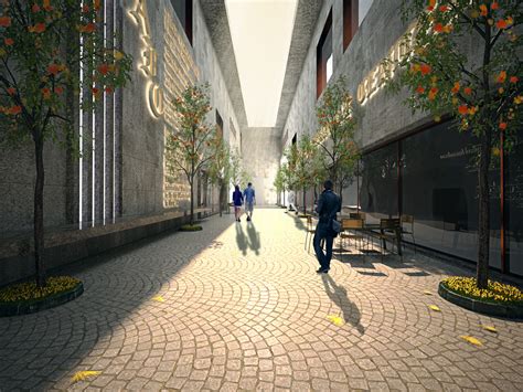 Public Space Rendering On Behance