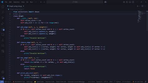 day 20 dsa in python graphs using adjacency list stalin anthony