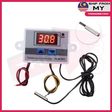 Trand88 W3001 Digital Led Temperature Controller Thermostat Control Switch Probe Incubator Ac