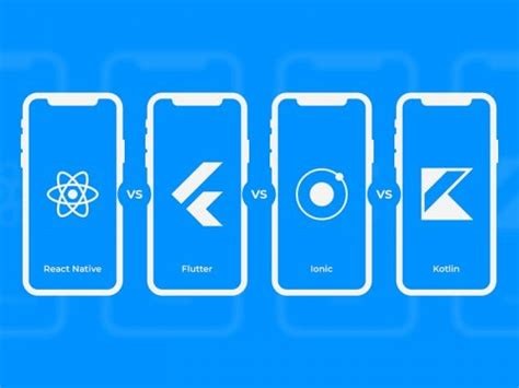 Comparing React Native Vs Flutter Vs Ionic Vs Kotlin For Mobile App Development Bluewhaleapps