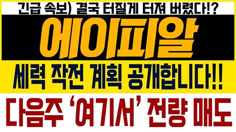 에이피알 주가전망 🚨긴급🚨 세력 작전 계획 공개 🔥🔥 다음주 이 가격에서 다 팔아라 공모주 화장품관련주 에이피알 김대표 Youtube