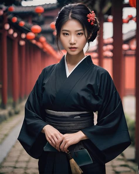 Premium Ai Image Kimono Girl