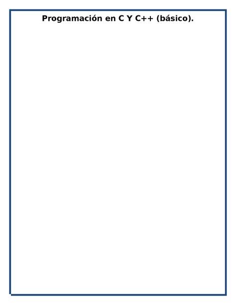 Fundamentos básicos de programación en C y C Appunti di Programmazione C Docsity
