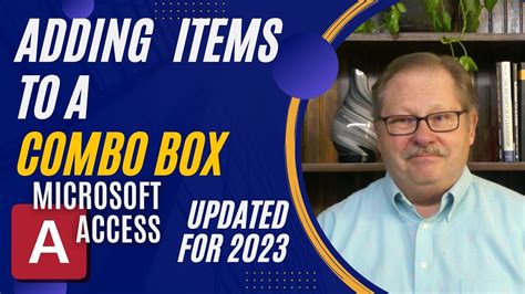 Adding Data To A Combo Box During Execution In Microsoft Access Youtube