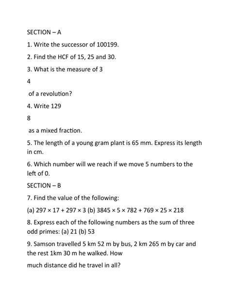 Maths Half Yearly Pdf Triangle Elementary Mathematics