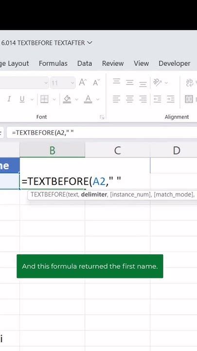 Textbefore And Textafter Functions In Excel Youtube