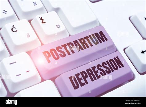 Hand Writing Sign Postpartum Depression Business Showcase A Mood