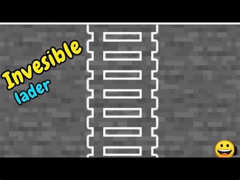How To Make An Invesible Lader In MINECRAFT YouTube