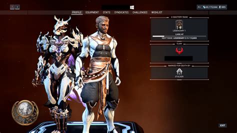 The Profile Dioramas Lightning Is Inconsistent Between Warframe Even The Background Has