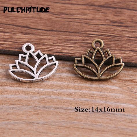 Badu Bg 20 бр 14 16 мм трицветни лотосови цветни висулки за медитация йога за изработка на