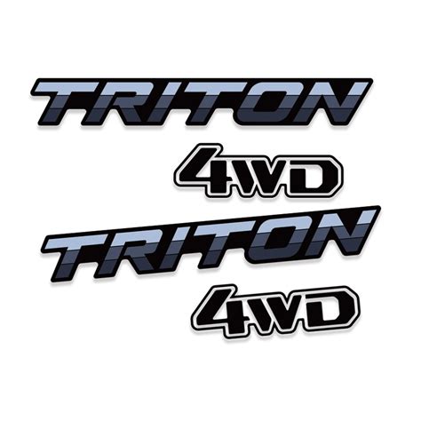 1986 1996 MITSUBISHI TRITON DOOR DECAL SET TRITON DARK VERSION