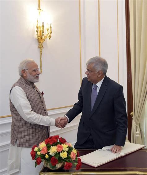 Narendra Modi Meets Sri Lankan Pm Ranil Wickremesinghe Photosimages