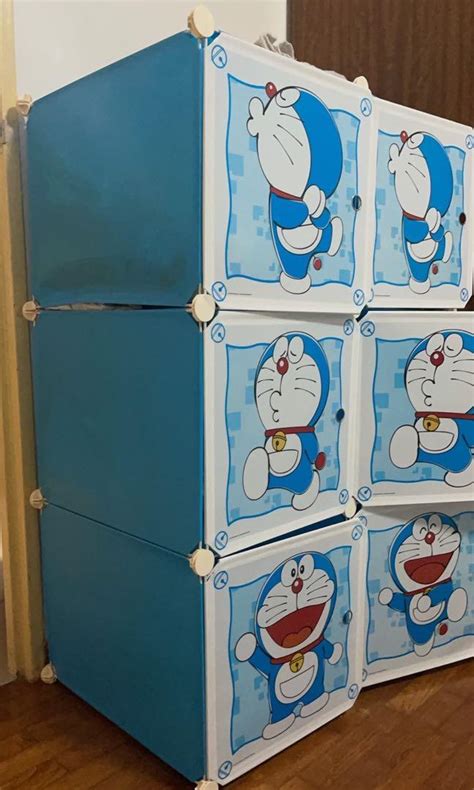 Doraemon Wardrobe Shelf 6 Door Furniture And Home Living Furniture