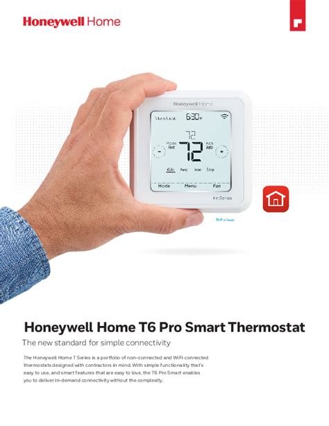 Honeywell Home T6 Pro Smart Thermostat Simple Installation And Connected Solution