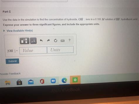 Solved Part C Use The Data In The Simulation To Find The