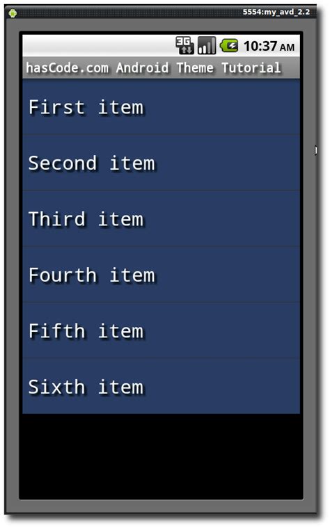 Writing Styles And Themes On Android Micha Kops Tech Notes