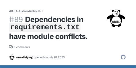 Dependencies In Requirements Txt Have Module Conflicts Issue