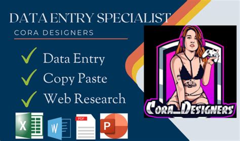 Do Excel Data Entry Copy Paste Typing Data Entry By Cora Designers Fiverr