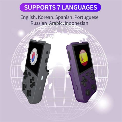 Xu10 Retro Handheld Gaming Console 3 5 Inch Ips Screen Xu10 Comes With A 64g Memory Card 8000