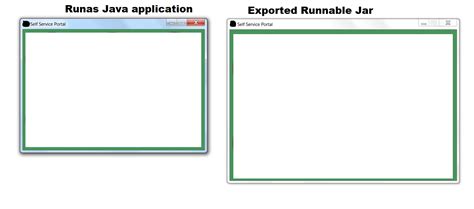 Java Swing Application Exported Jar Enlarges Dimension Stack Overflow
