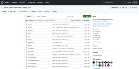 Real Time Voice Cloning学习资料汇总 5秒内克隆语音并实时生成任意语音 懂ai