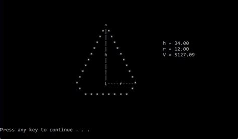 Volume Of A Cone In C Sourcecodester