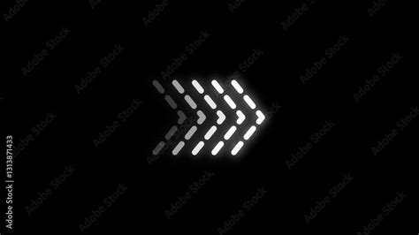 Dot Ball Right Lift Direction Arrow Icon Animation Conceptarrow Loop Animation Direction