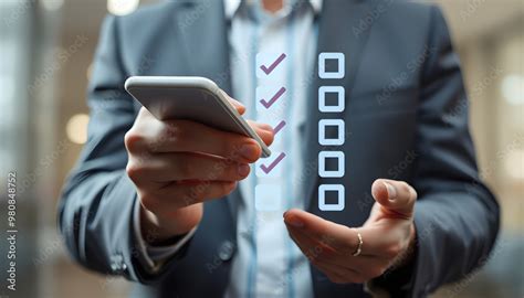 Checklist Concept Survey Form Concept Questionnaire With Checkboxes Filling Survey Form