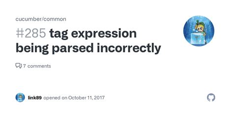 Tag Expression Being Parsed Incorrectly · Issue 285 · Cucumbercommon
