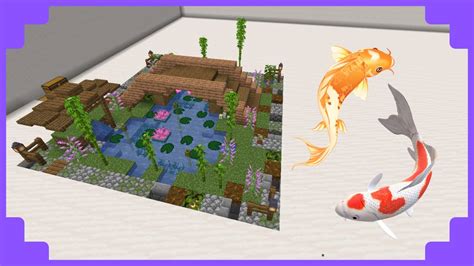 Koi Pond Tutorial Minecraft YouTube