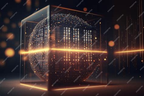 Premium Photo Futuristic Big Data Visualization Concept Visual