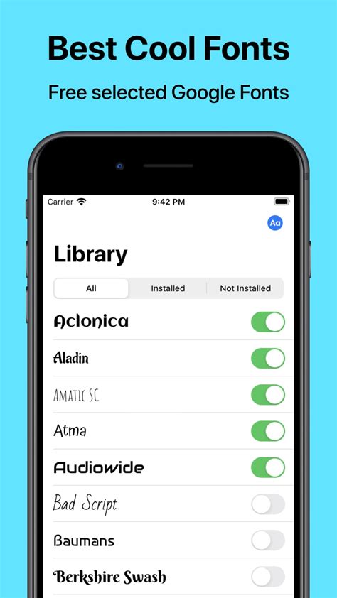Fonts Install New Fonts для iPhone Скачать