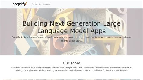 Cognify Ai Building Next Generation Large Language Model Apps