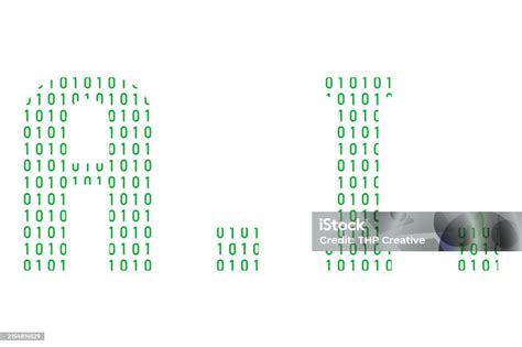 Ai 텍스트 인 바이너리 코드 벡터 0에 대한 스톡 벡터 아트 및 기타 이미지 0 1 개념 Istock