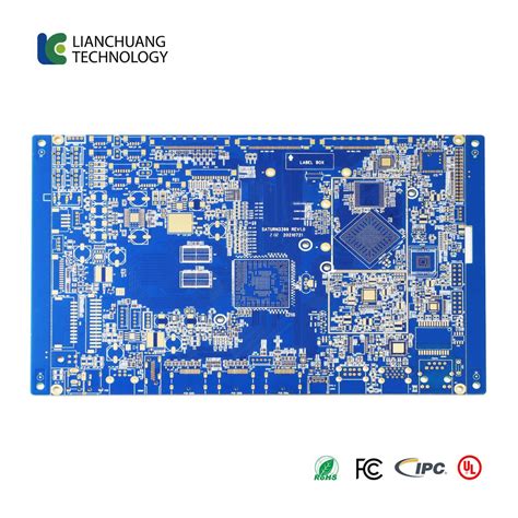 Layer Microvia HDI PCB UHD Display Controller Board High Tg Motherboard RF PCB Rigid