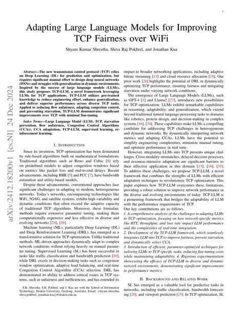 Pdf Adapting Large Language Models For Improving Tcp Fairness Over Wifi